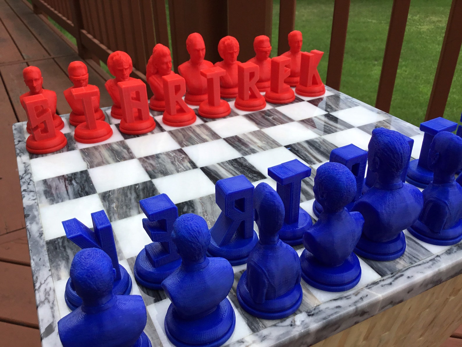 Star Trek FAN ART Chess Set Spock Kirk Scotty Picard - Etsy