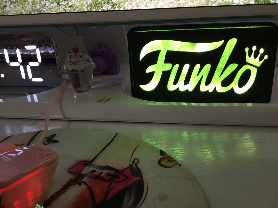 Multicolor FUNKO Pop LED Wall or Desk Sign With Remote - Etsy