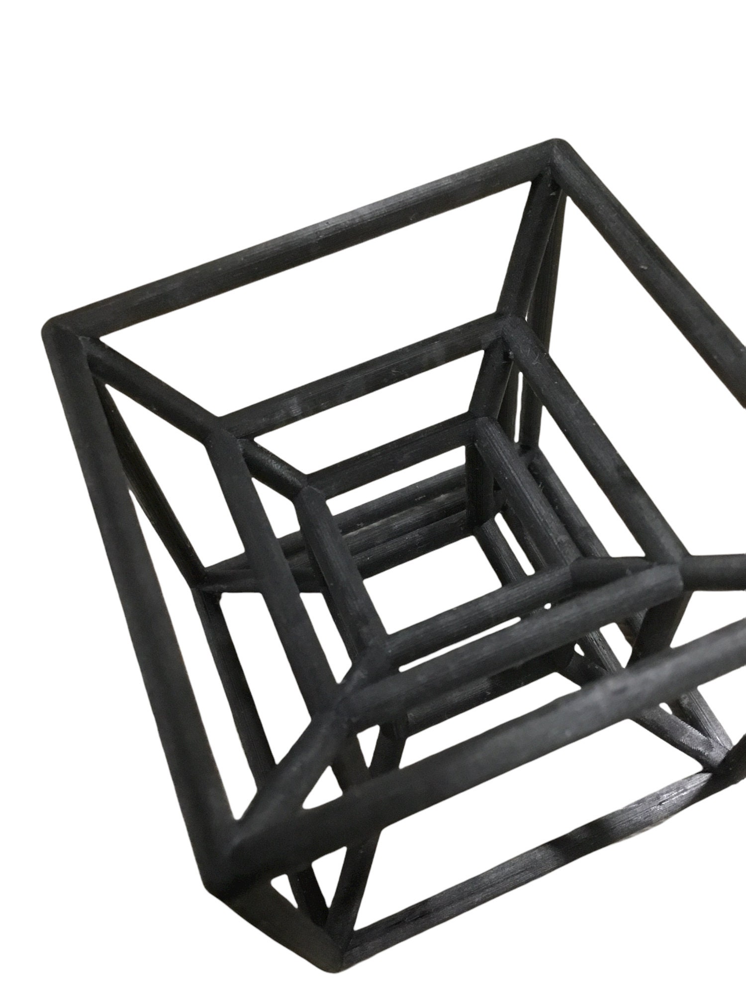 Tesseract Four Dimensional Hypercube Shape Math Geometry Educational ...