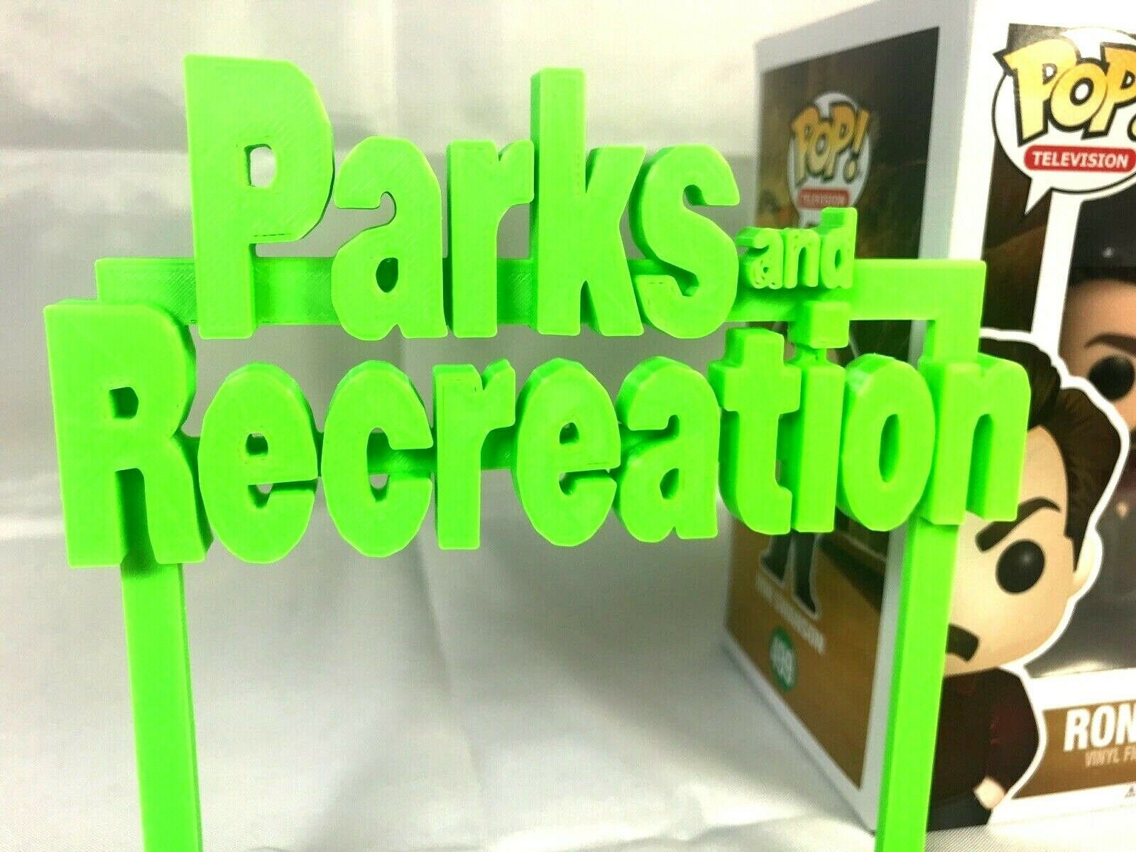 Parks and Recreation Display Sign Stand POP Dorbz Wobblers Collectibles ...