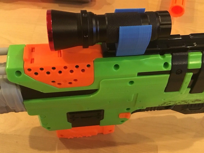 Nerf Compatible Flashlight Rail Mount Unit and LED Flash Light - Etsy