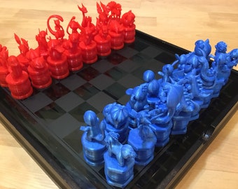 Game Pieces Charmander and Squirtle Checker Pawns Set of 24 Pokemon ...