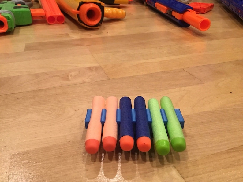 Nerf Compatible 6 Dart Clip on Easy Load and Unload Holder - Etsy