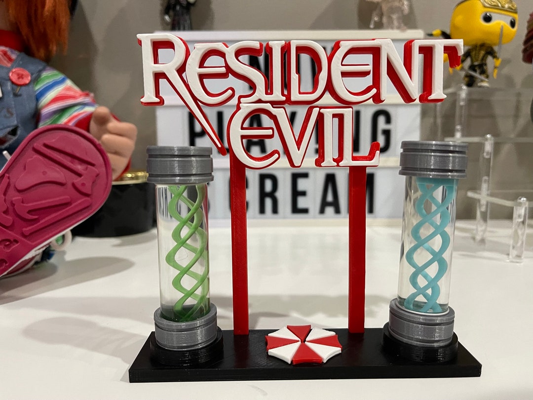 Resident Evil Umbrella Corporation T-virus Props With Multi- Color Vial ...