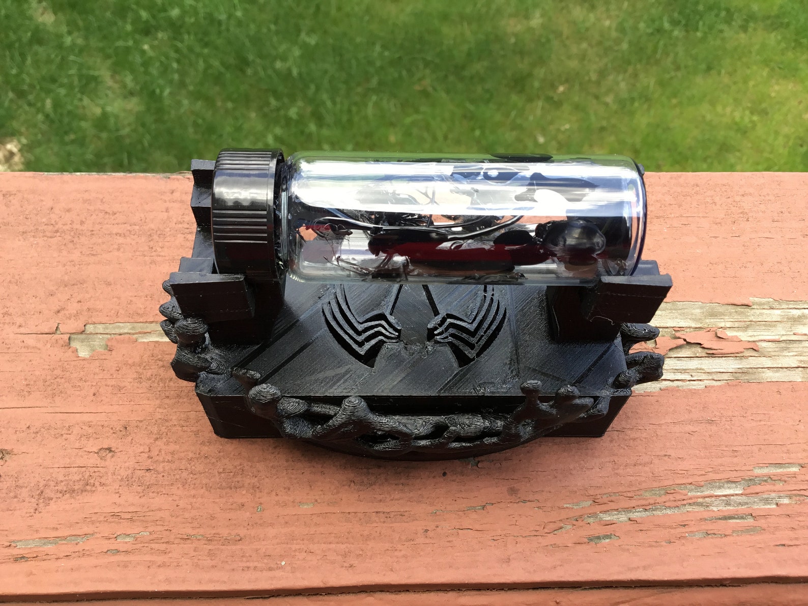 Venom Symbiote Contained in a Glass Vial With Custom Display Stand ...
