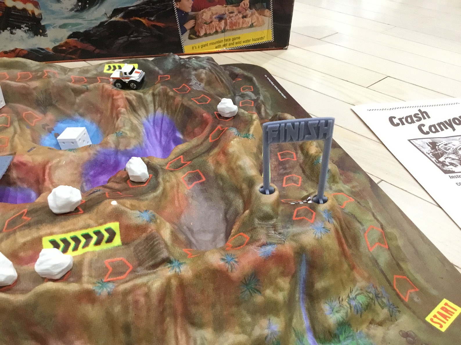 1989 Vintage Crash Canyon Compatible Board Game REPLACEMENT PARTS Only ...