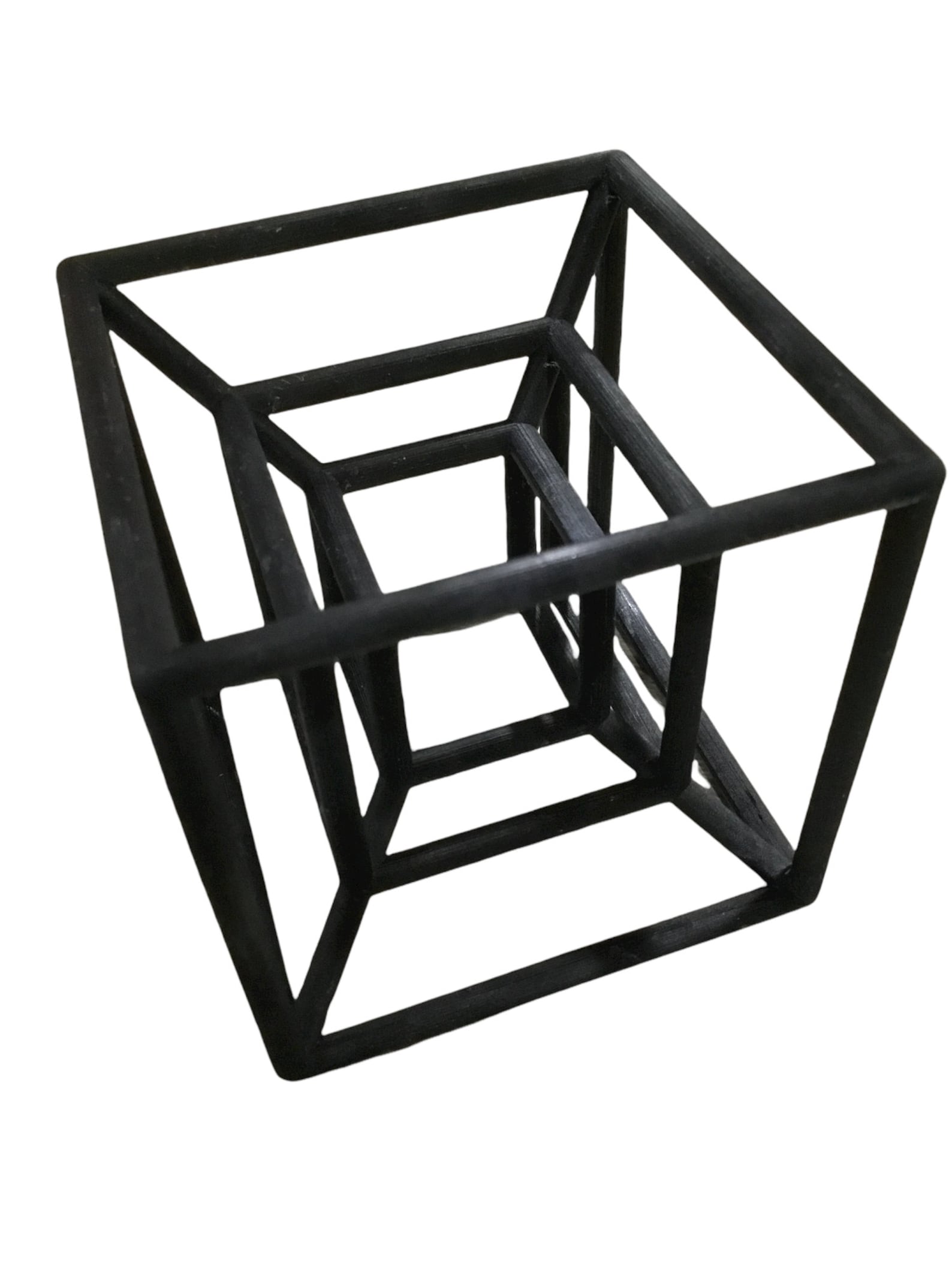 Tesseract Four Dimensional Hypercube Shape Math Geometry Educational ...