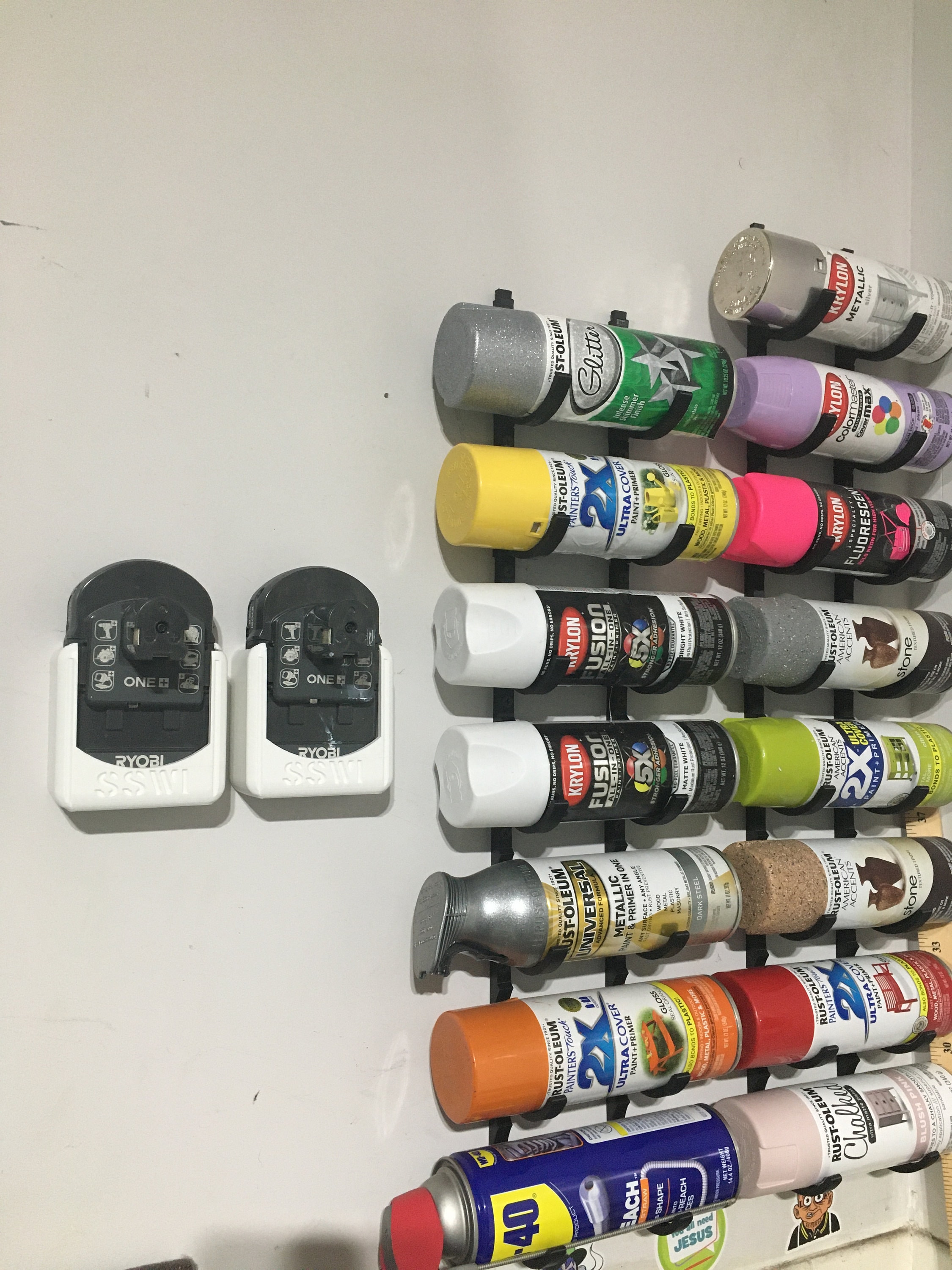 RYOBI Any COLOR Wall Mount or Under Desk Battery Holder FOR - Etsy