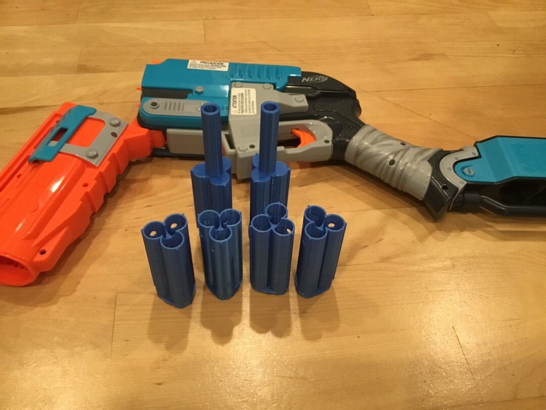 6 Nerf Compatible Zombie Strike Dart Shell Sledge Fire Blaster Bundle ...