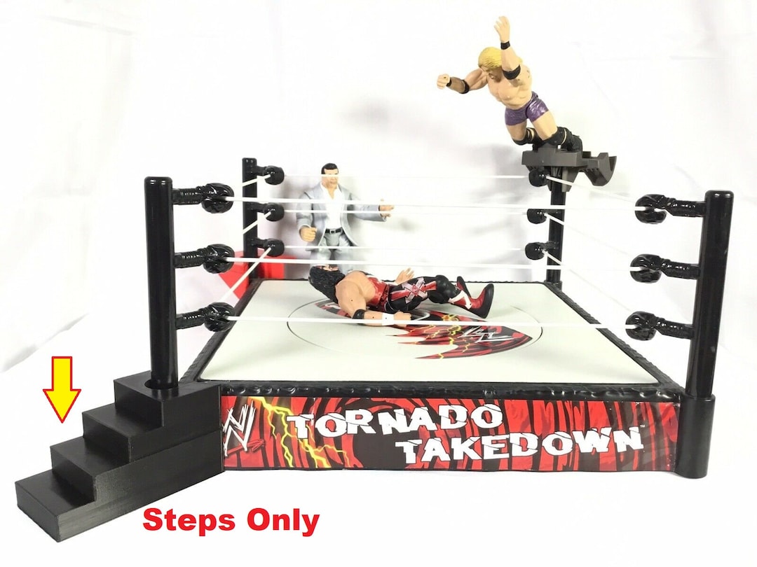 SSWI WWF WWE Wcw Compatible Event Wrestling Ring Steps Add ons for Figures Etsy UK