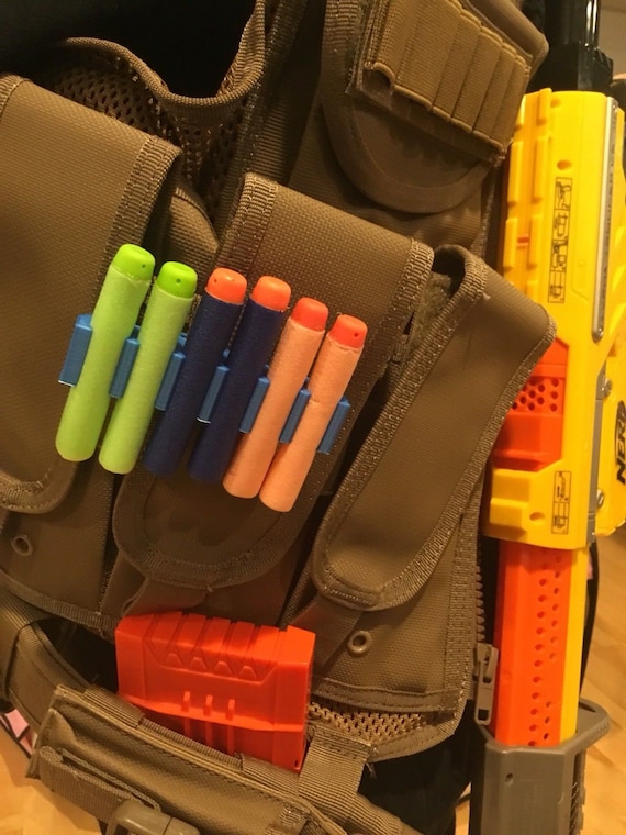 Nerf Compatible 6 Dart Clip on Easy Load and Unload Holder - Etsy