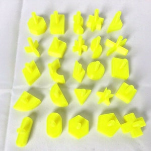 Complete Set of 25 the Game of PERFECTION Replacement Parts SHAPES ...