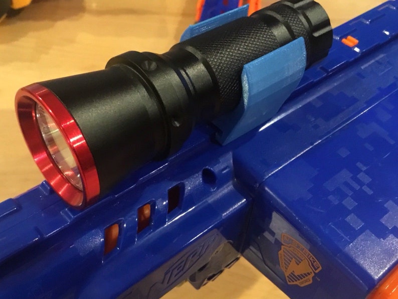 Nerf Compatible Flashlight Rail Mount Unit and LED Flash Light - Etsy