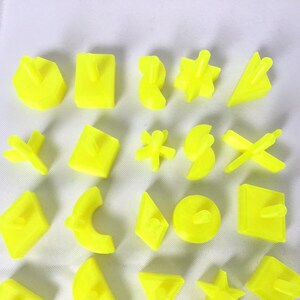 Complete Set of 25 the Game of PERFECTION Replacement Parts SHAPES ...