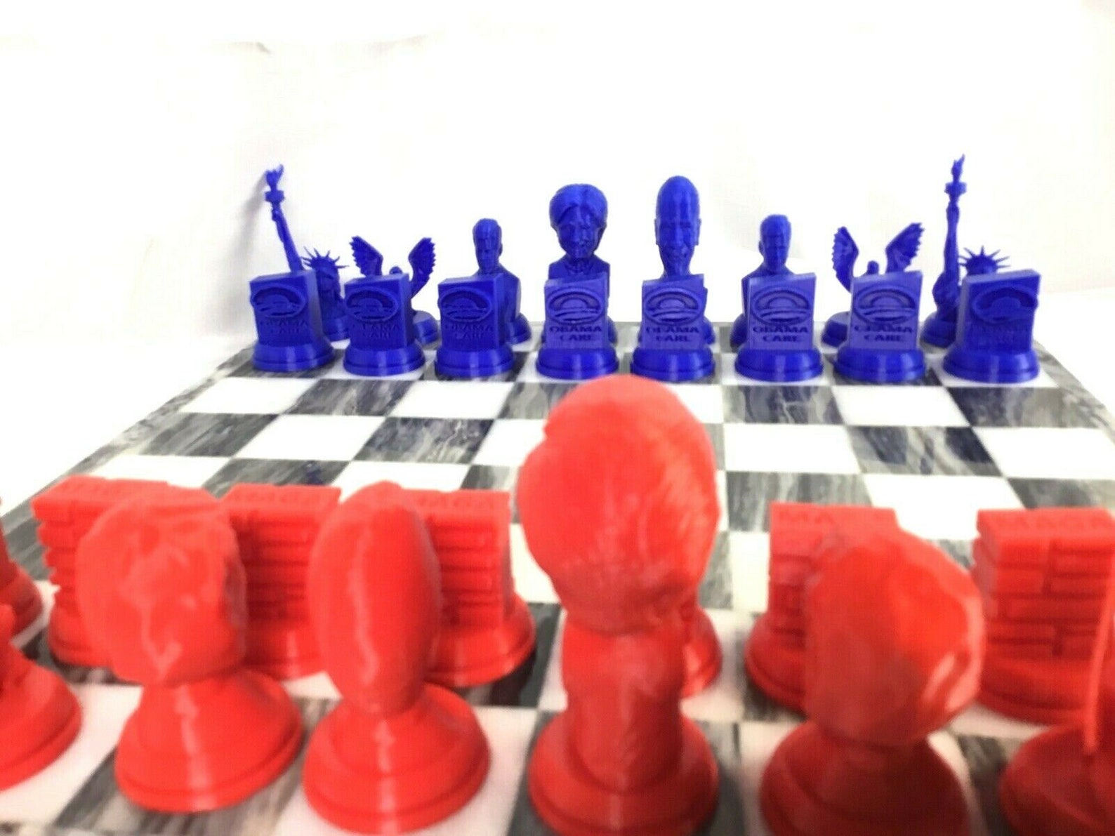 Political Chess Chess Set - Democrats Vs Republicans - President, MAGA ...