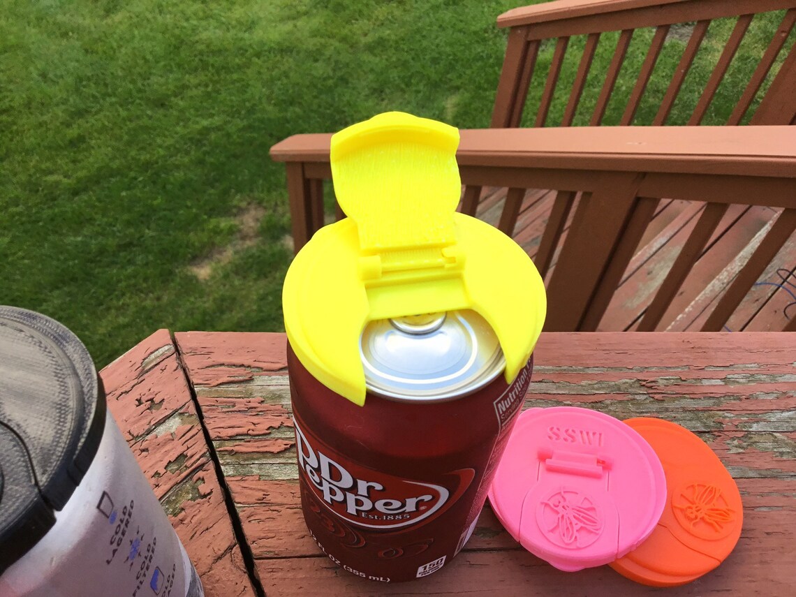 SSWI 2PK Soda Can Covers Soda Pop Tops Beer Can Lid Beverage Covers ...