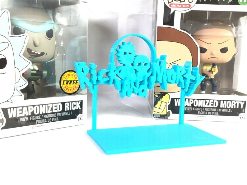 Rick and Morty fan Art Display Sign POP Dorbz Wobblers - Etsy