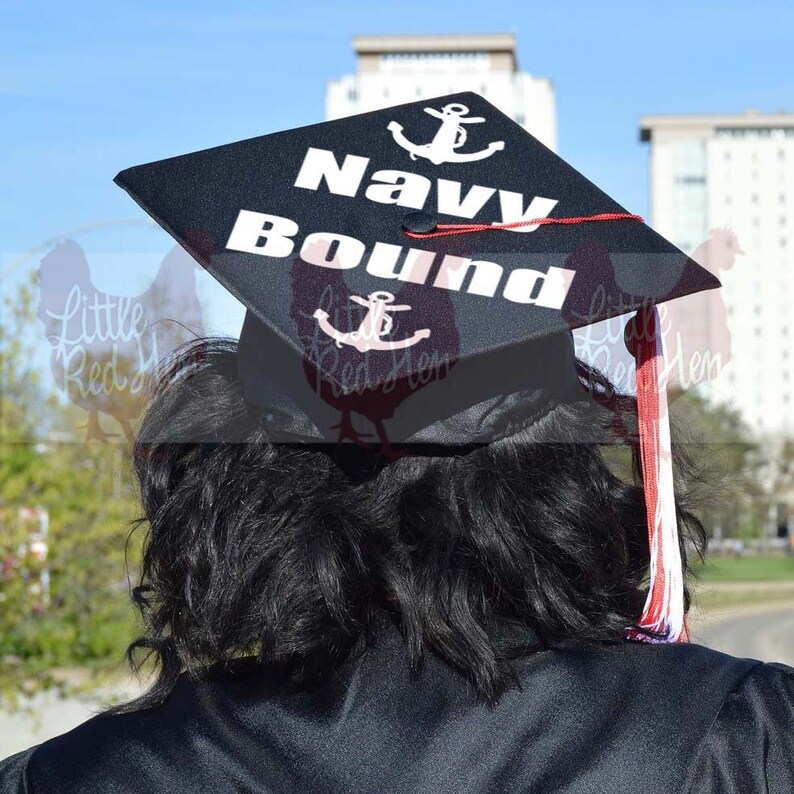 Navy Graduation Cap SVG File - Etsy