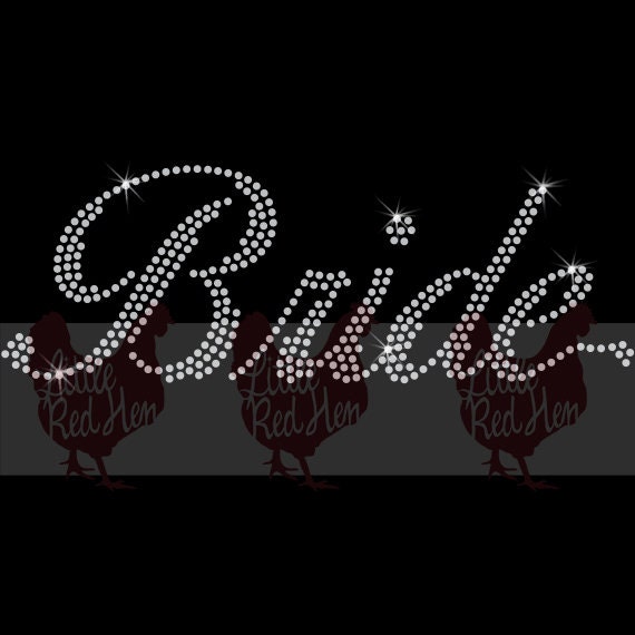 Bride Rhinestone Template - Etsy