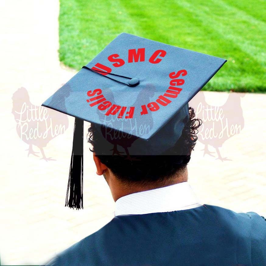 Marines Graduation Cap SVG File - Etsy