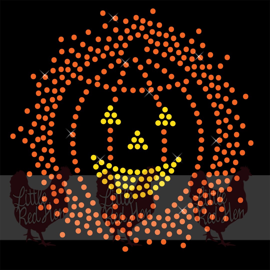 Pumpkin Scatter Rhinestone Template - Etsy