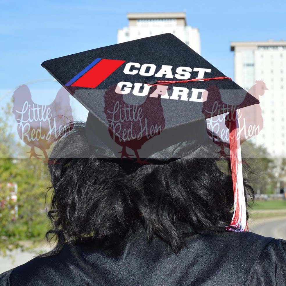 Coast Guard Graduation Cap SVG File - Etsy