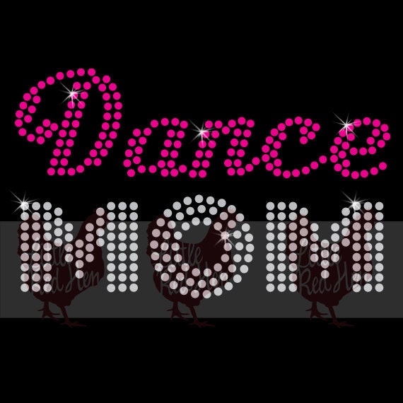 Dance Mom Rhinestone Template | Etsy