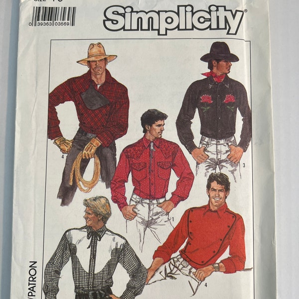 Western Shirt Sewing Pattern - Etsy