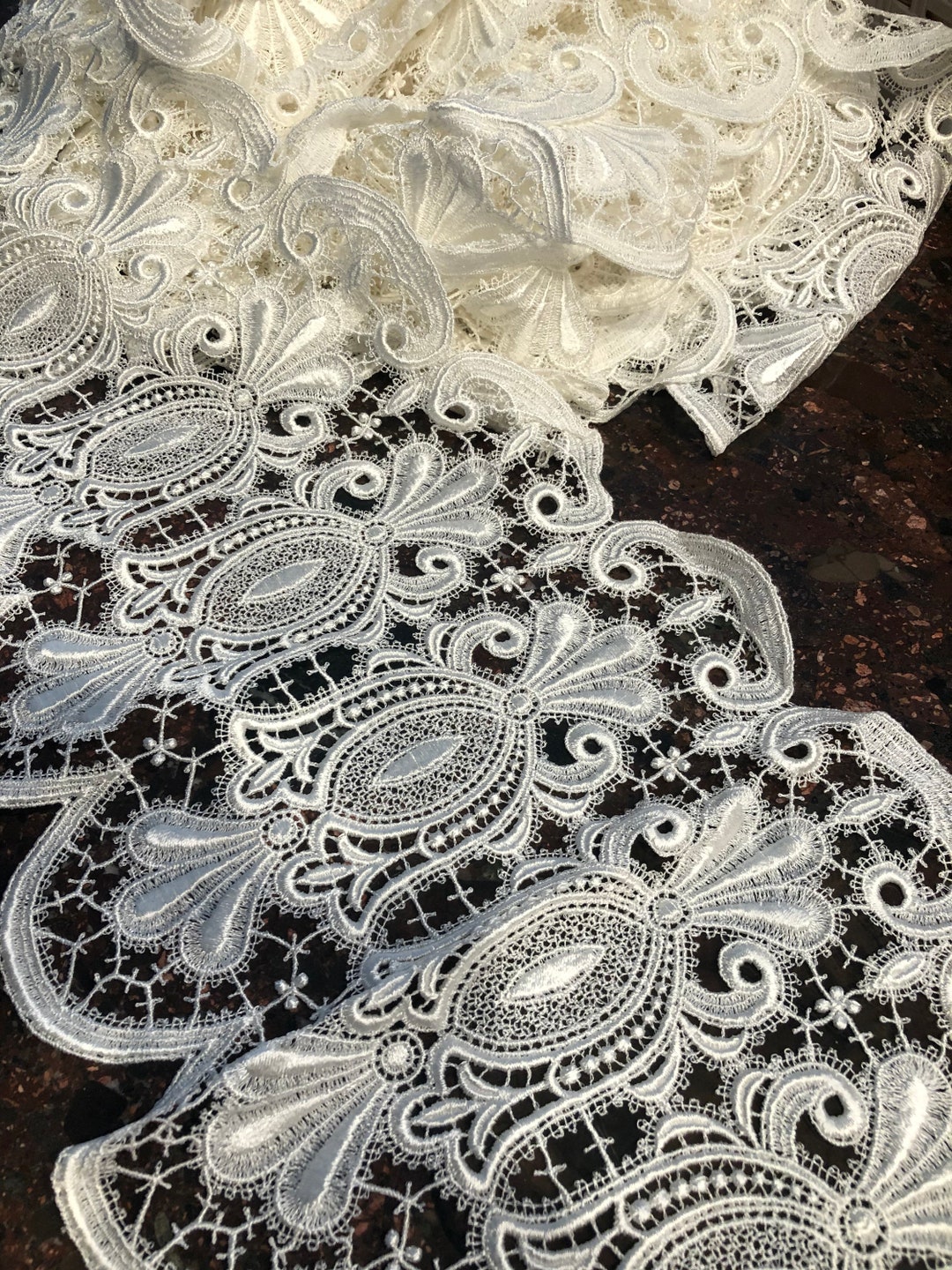 Vintage Ecru Scalloped Bridal Lace - 6 Yard Bolt - Etsy