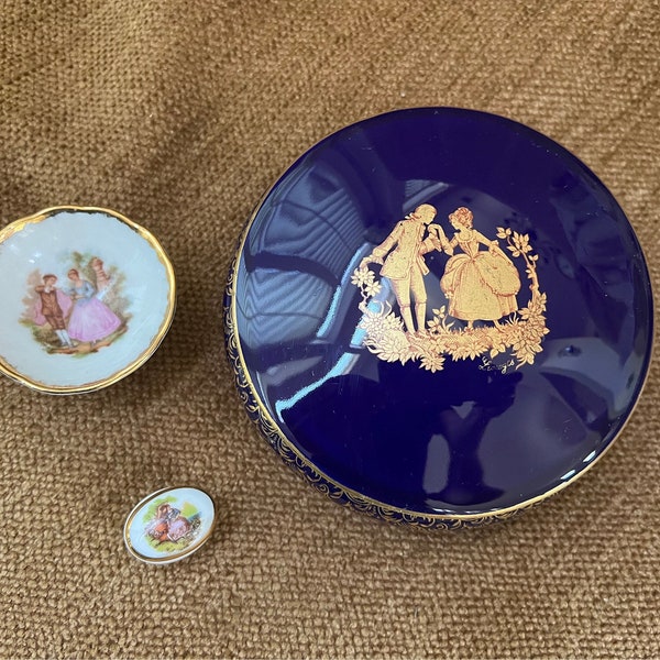 Limoges Cobalt Blue - Etsy