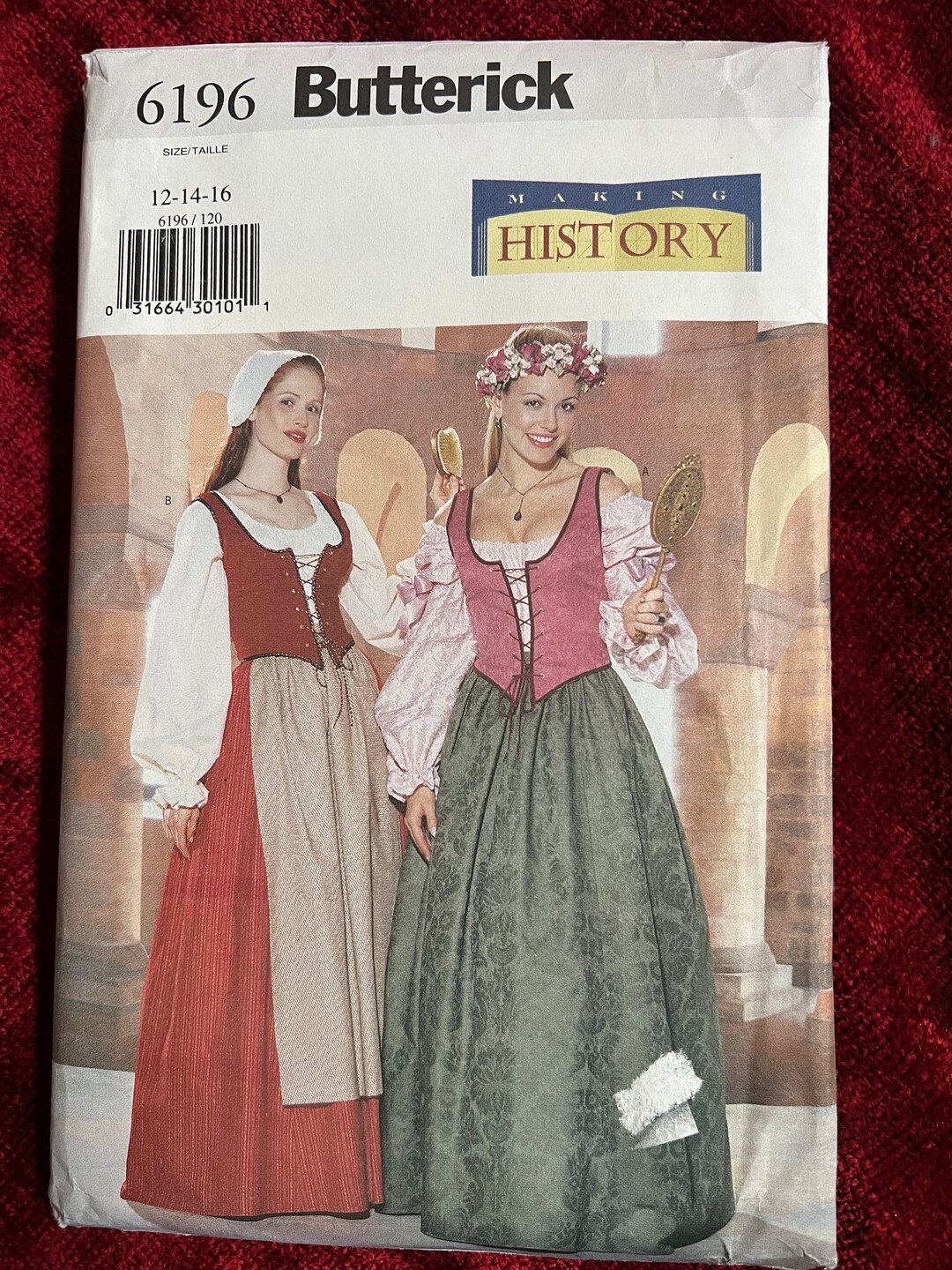 Butterick Pattern 6196 Size 12-14-16 Making History - Etsy