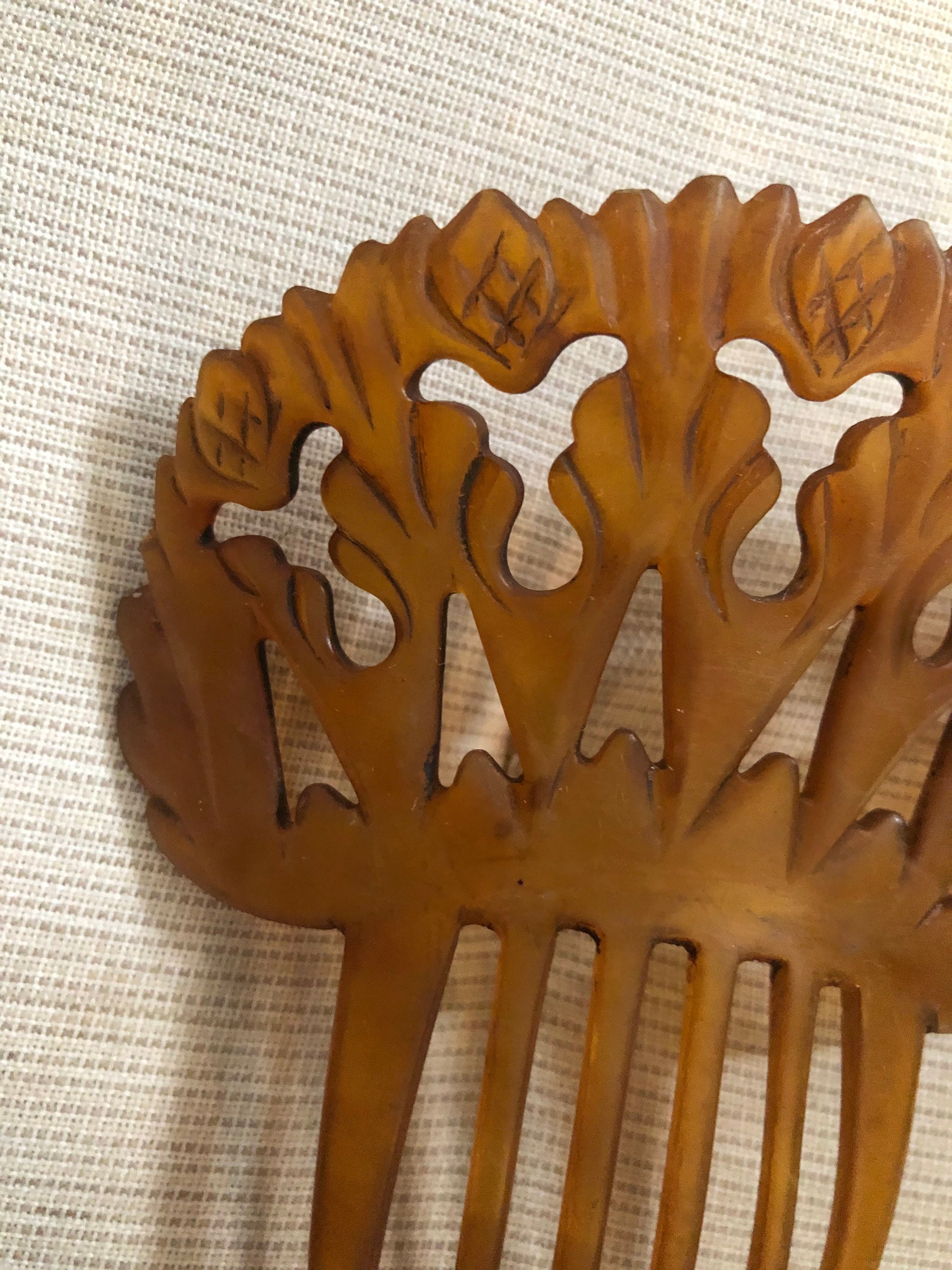 Edwardian/victorian Large Hair Comb - Etsy