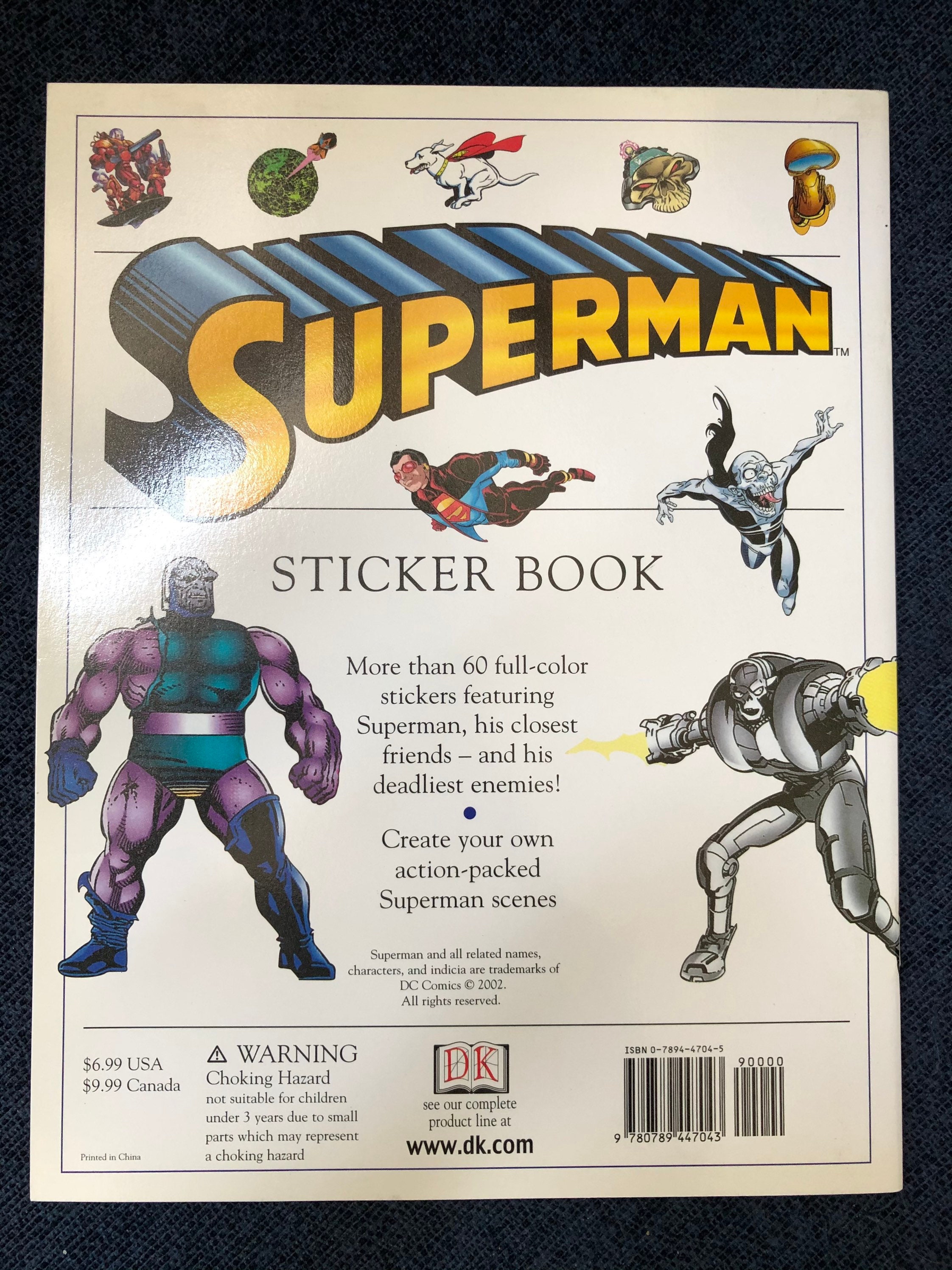 The Ultimate DC Comics SUPERMAN Sticker Book by DK - Etsy