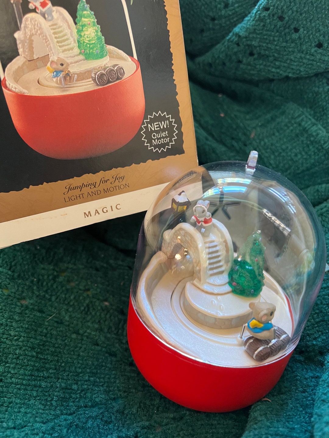 Hallmark Keepsake 1995 Ornament “ Jumping for Joy” Light & Motion With ...