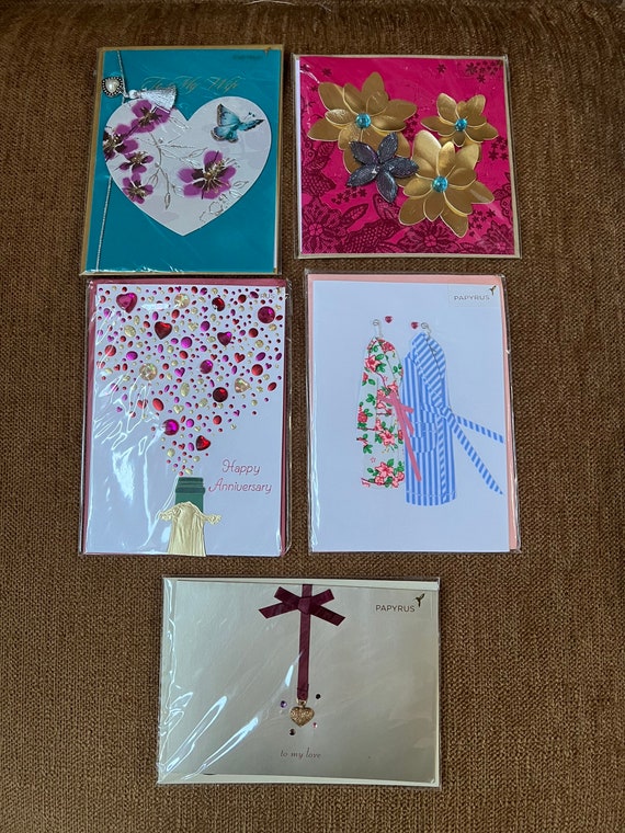 5 Beautiful Papyrus Happy Birthday and Anniversary Cards for a - Etsy