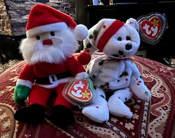 Ty Santa Bear - Etsy