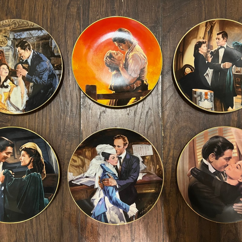 Bradford Exchange Gone With the Wind Plates - Etsy