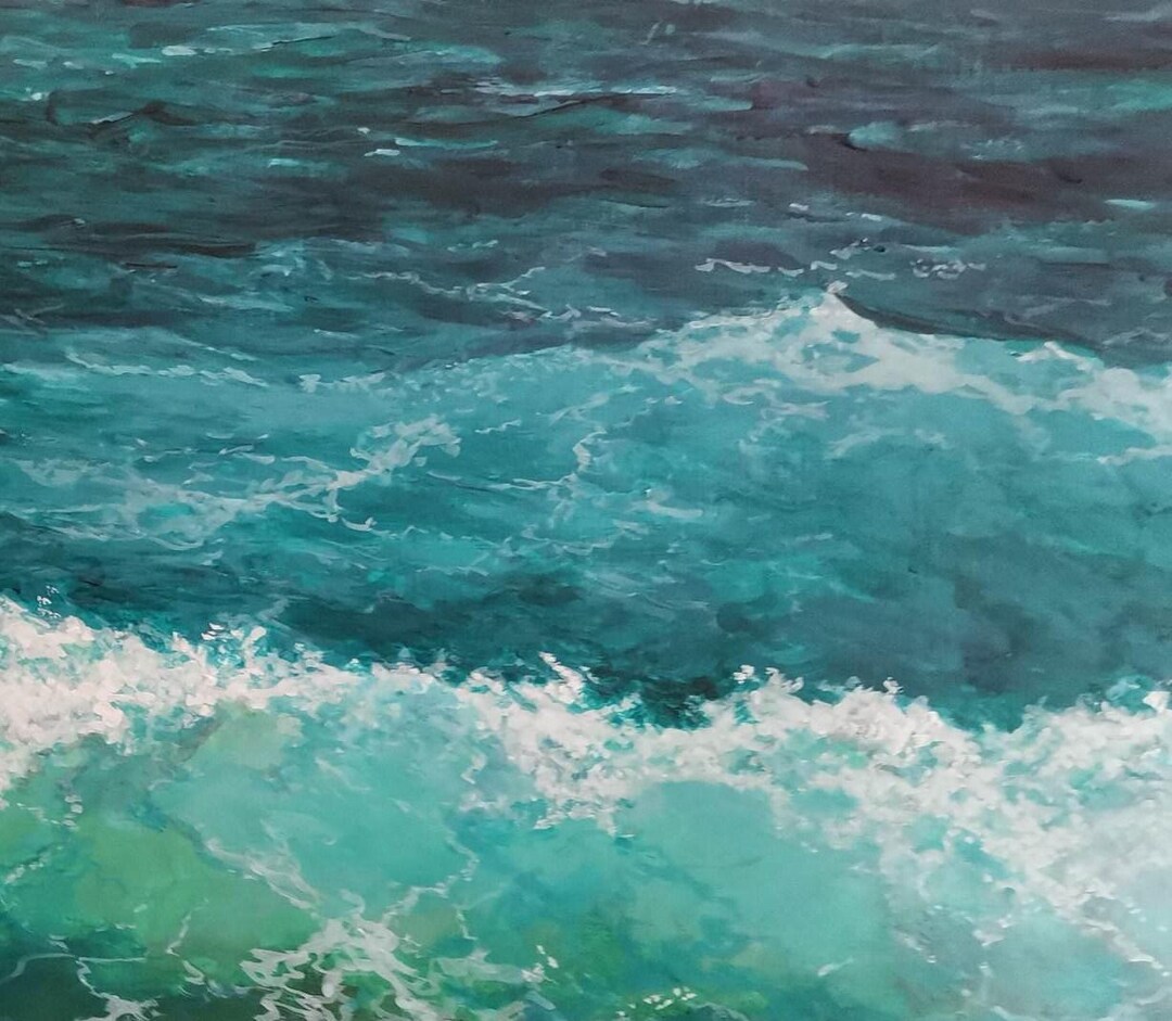 Cypriot Seascape Original Painting on Paper - Etsy