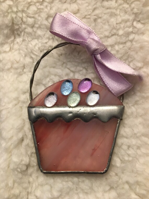 Easter Glass Basket Pin - Etsy