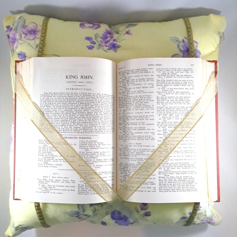 Book Pillow - Etsy