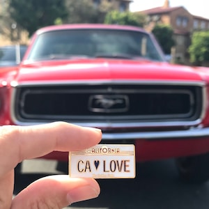 California Love - License Plate Enamel Pin - Etsy