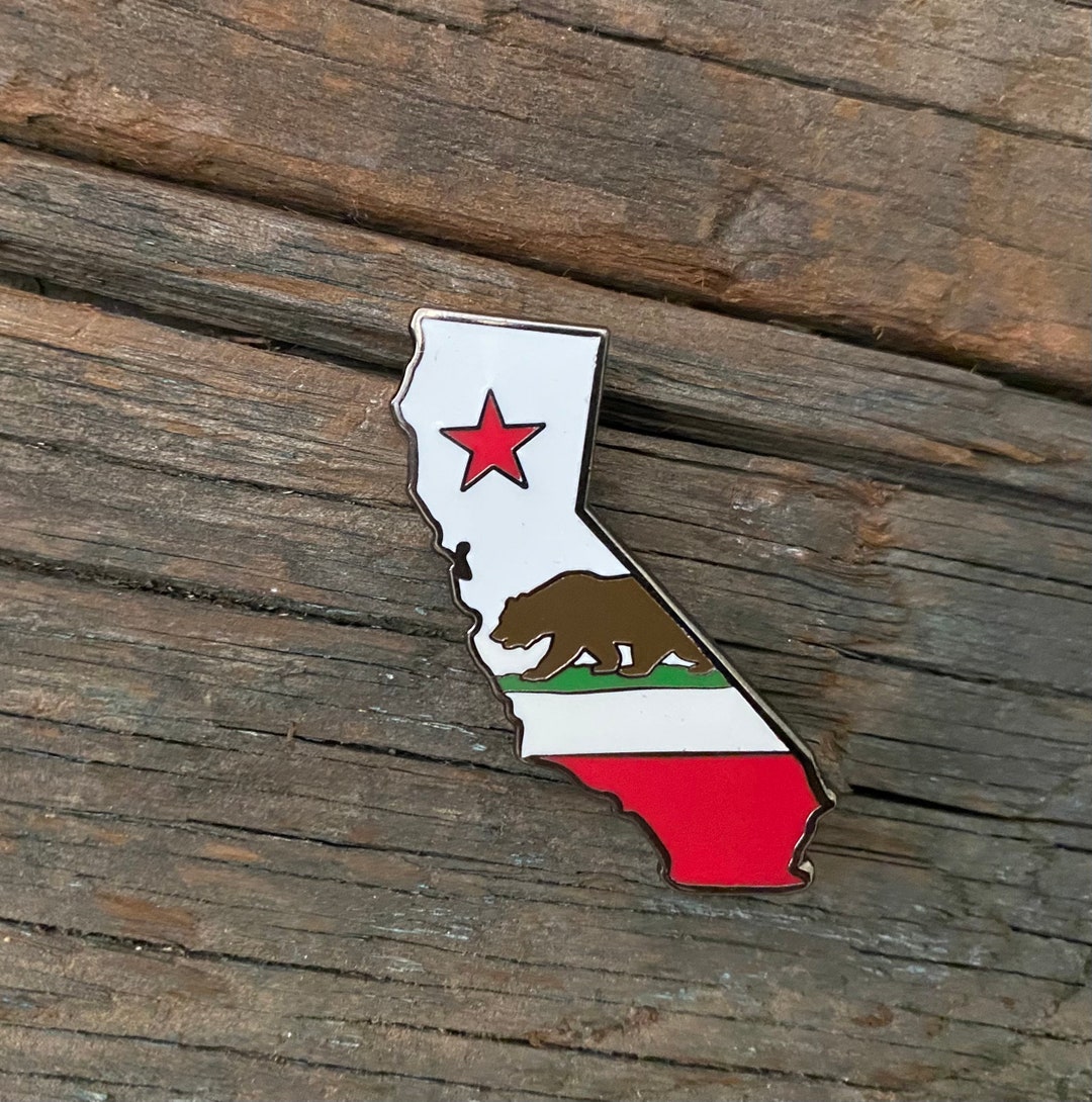 California State Flag Enamel Pin - Etsy
