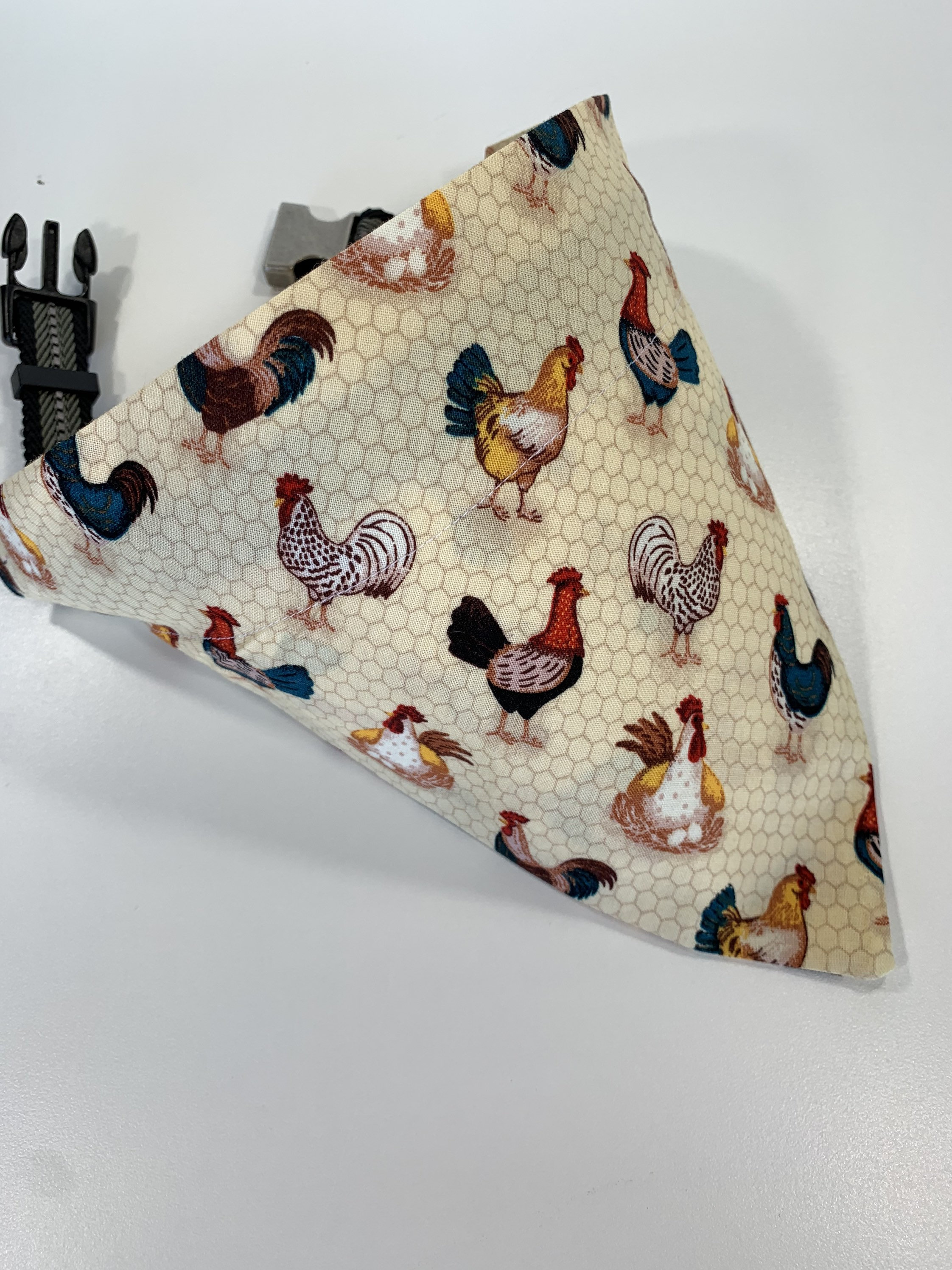 Chickens, Cows, Pigs, Or Bees Dog Collar Bandana