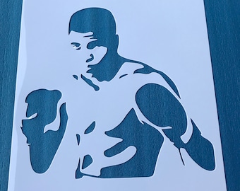 Muhammad Ali Stencil Reusable Muhammad Ali Stencil Stencil - Etsy