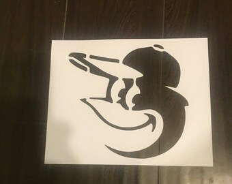 Baltimore Orioles Stencil - Etsy