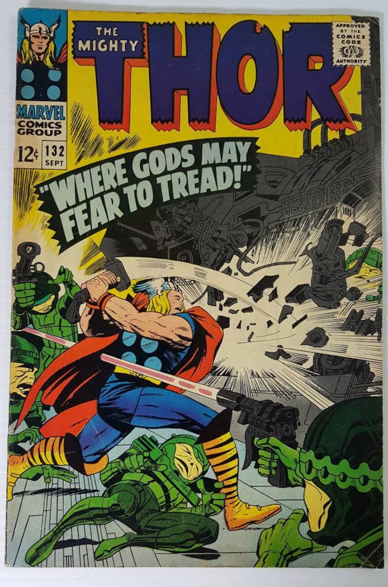 1st Ego the Living Planet Thor 132 Jack Kirby Art Vince - Etsy