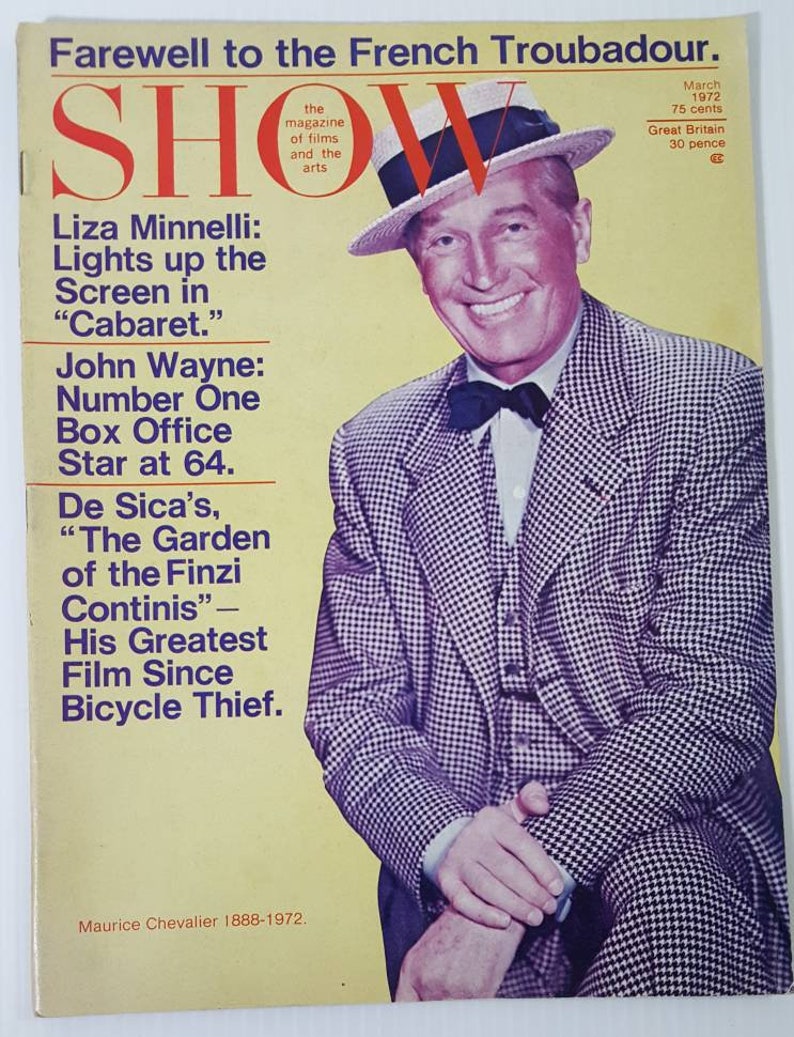 Show Magazine March 1972, Entertaiment Magazines, 1972 Entertainment ...
