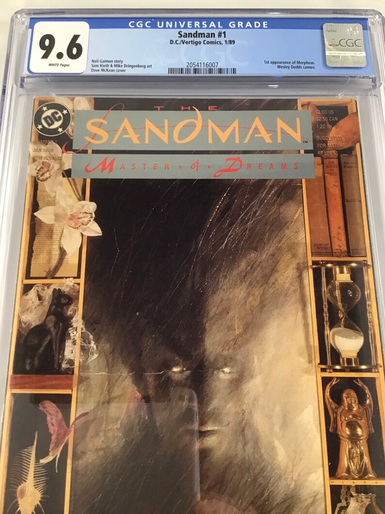 Sandman First appearance Sandman 1 CGC grade 9.6 comic Neil | Etsy
