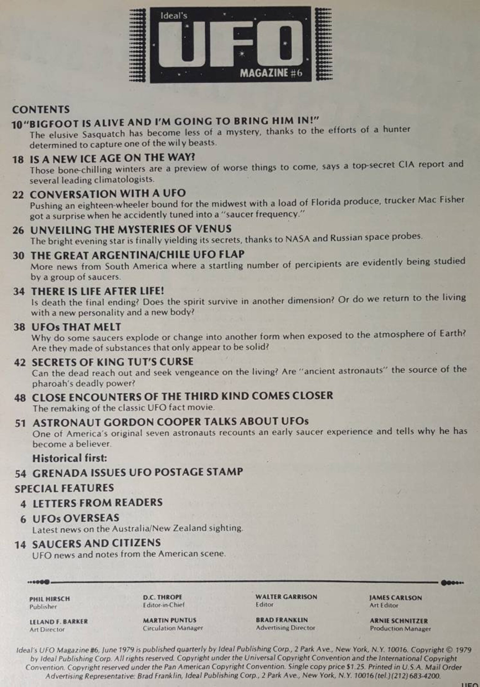 Ideal's UFO Magazine Number 6, Ufo Magazines, Science Fiction Magazines ...