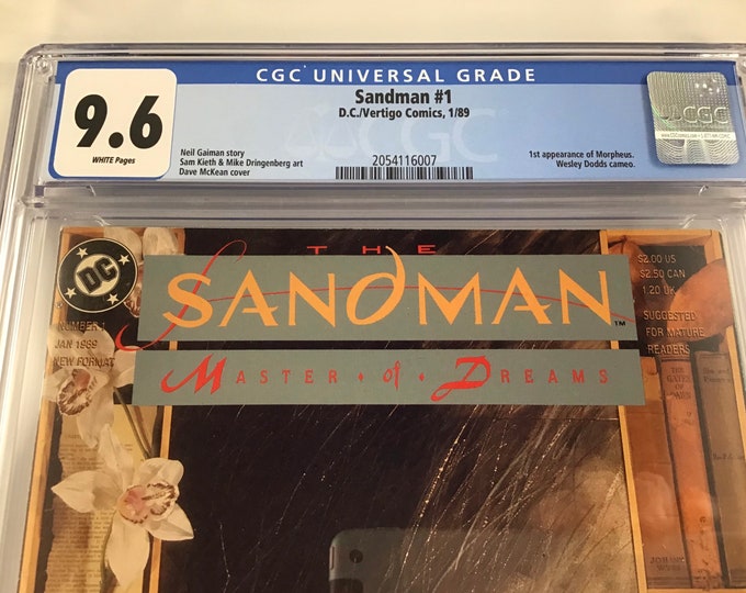 Sandman First Appearance Sandman 1 CGC Grade 9.6 Comic Neil - Etsy
